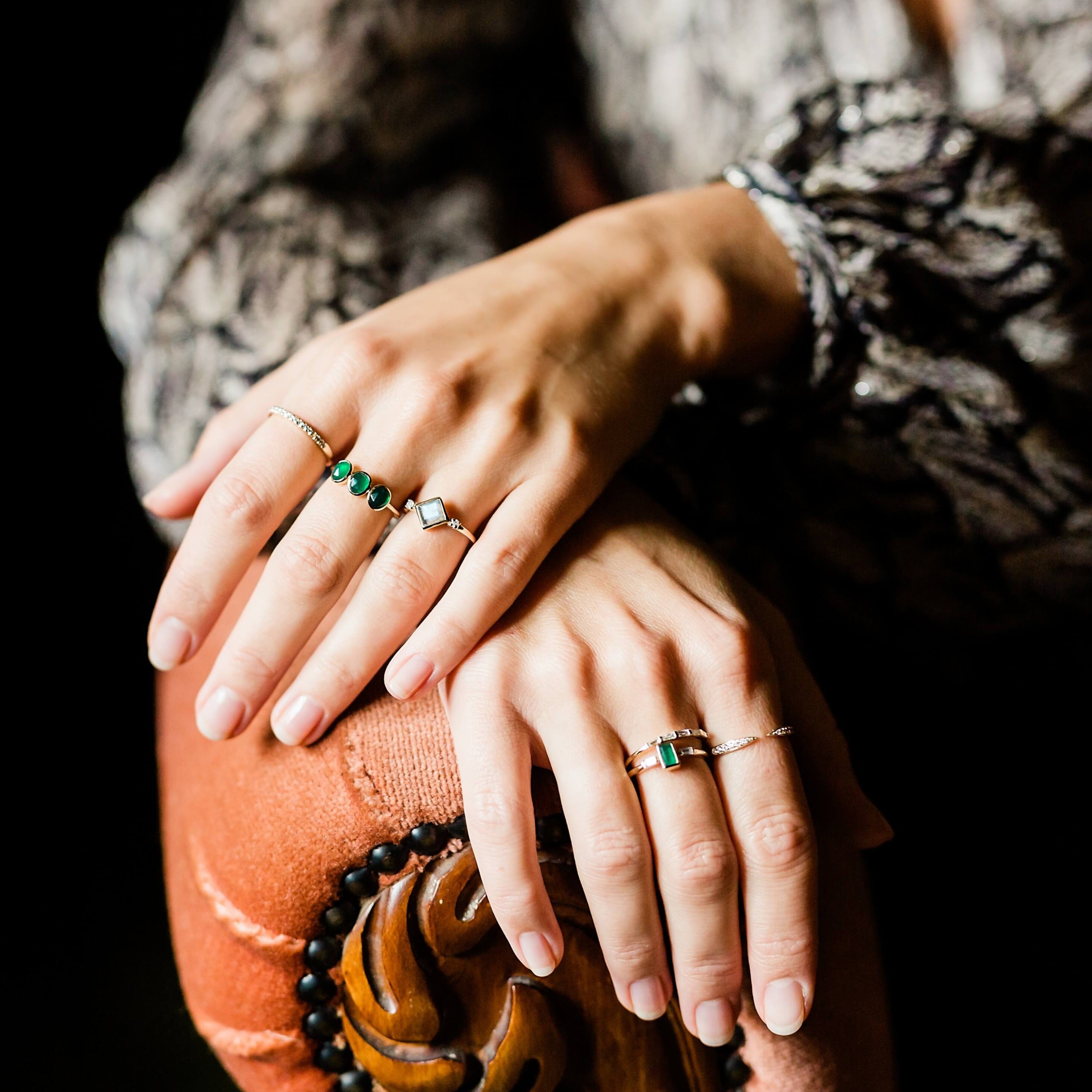 Diamond Open Ring 9k Gold – Zohreh V. Jewellery